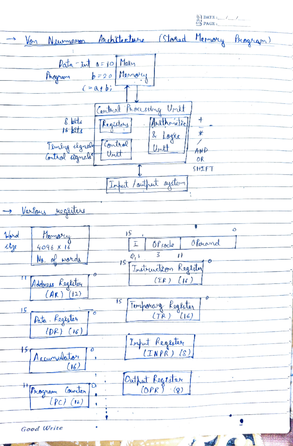 COA mid sem - COA mid sem notes for DTU students, topics coverred by ...