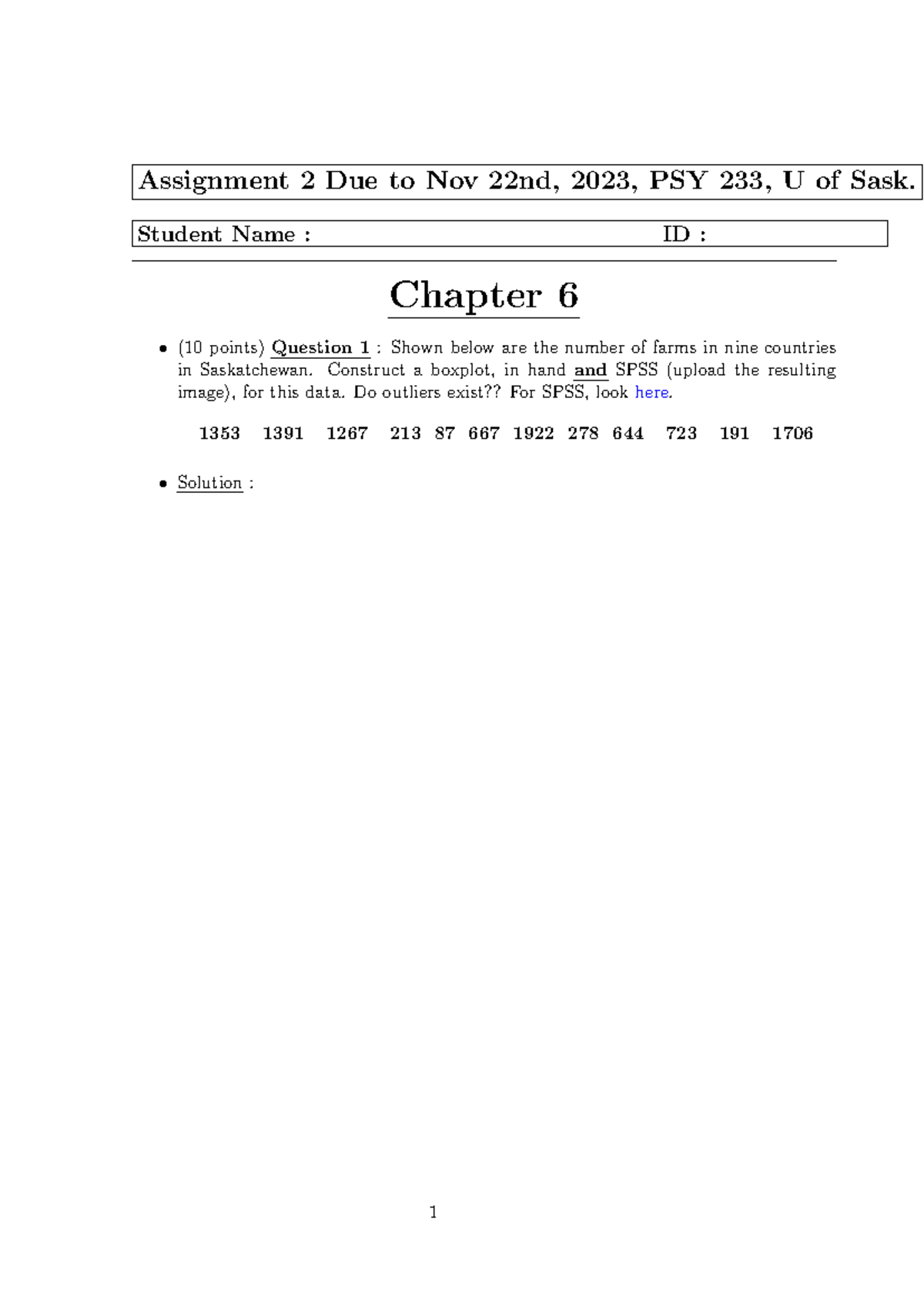 Assignment 2 -NOT COMPLETED - Assignment 2 Due to Nov 22nd, 2023, PSY ...