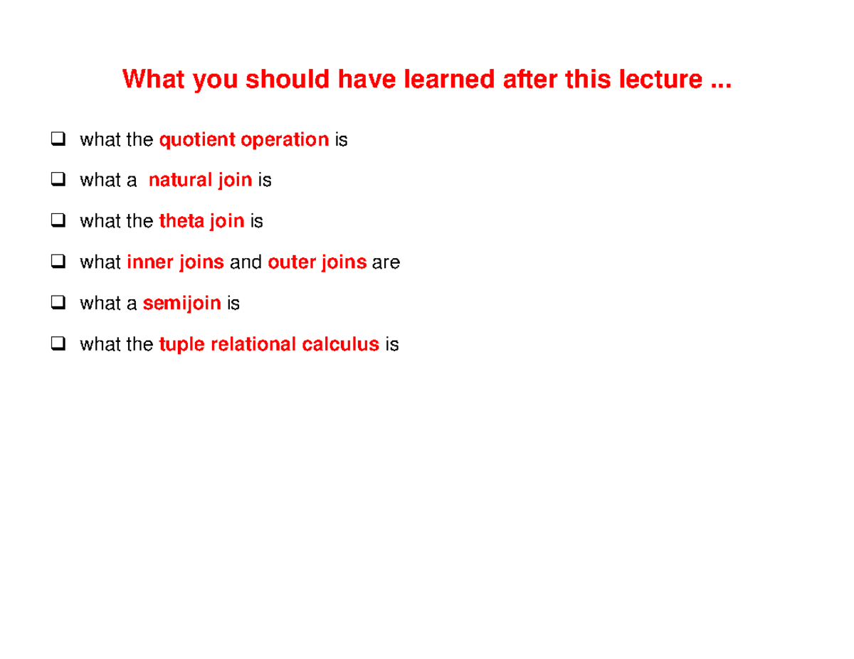 Lecture 08 - assignment - What you should have learned after this ...