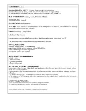 Nitro-dur - Drug Card - PHAR1010 - NAME OF DRUG: Nitro-dur NORMAL ...