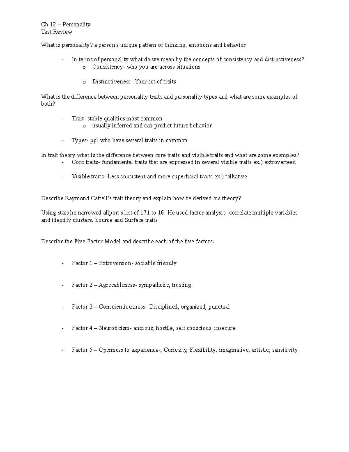 Copy of Chapter 12 - Test Review (Extended Verzion) - Ch 12 ...