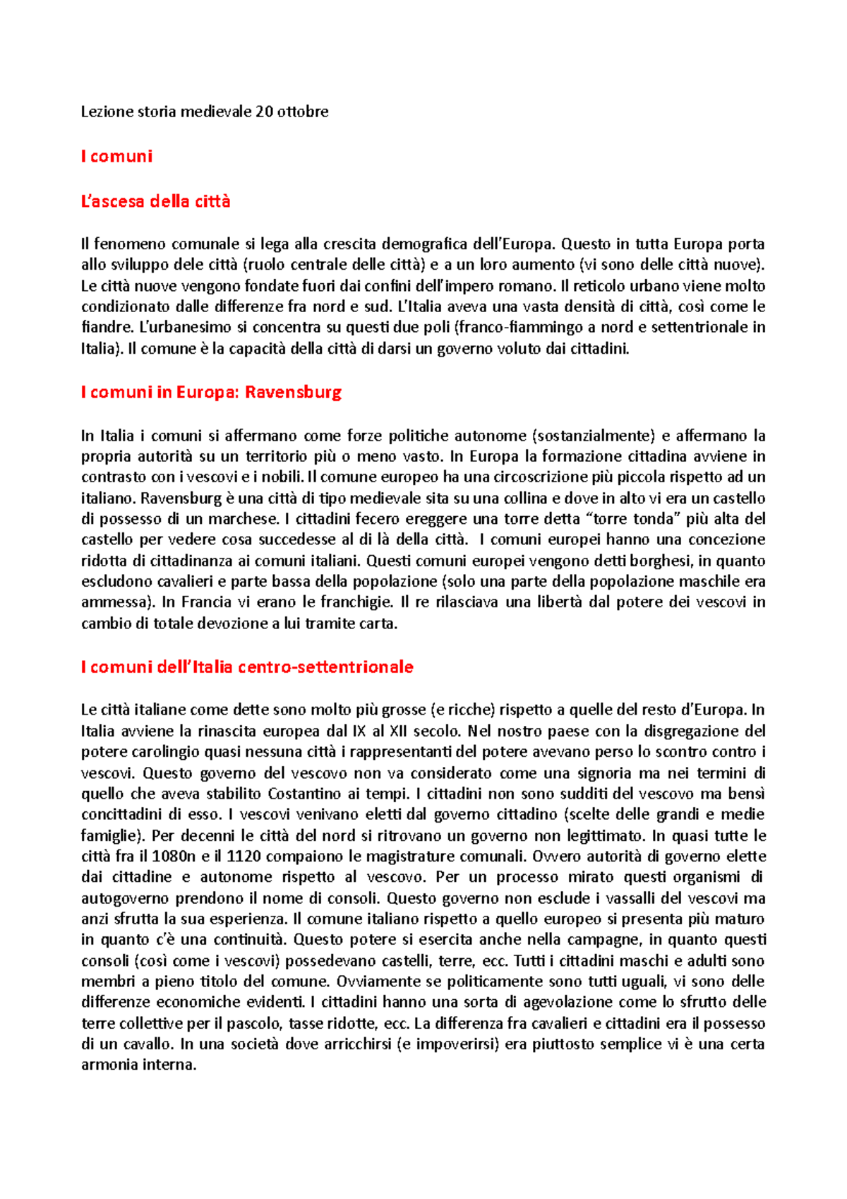 Lezione storia medievale 20 ottobre - Lezione storia medievale 20 ...