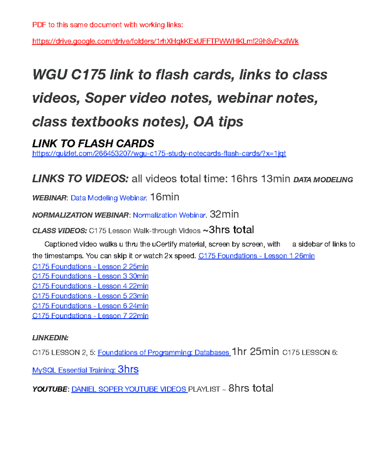 C175 study guide with summaries - PDF to this same document with ...