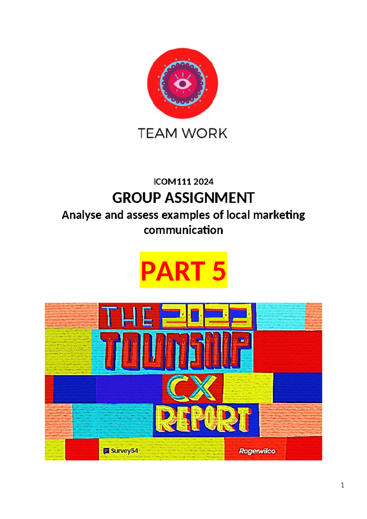 Group Assignment PART 5 Plan, design, produce & present an ...