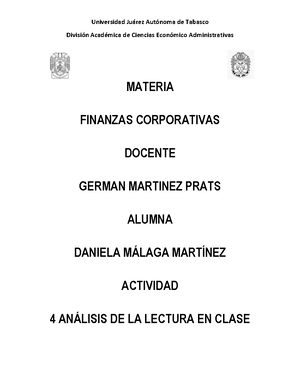 Actividad núm 3 finanzas - Actividad núm. 3 La función financiera en la ...
