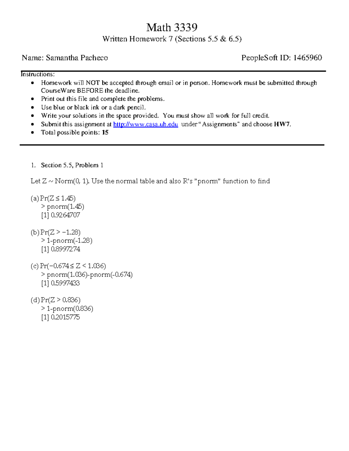 Hw7 - Homework 7 - Warning: TT: undefined function: 32 Math 3339 Written Homework 7 (Sections 5 ...