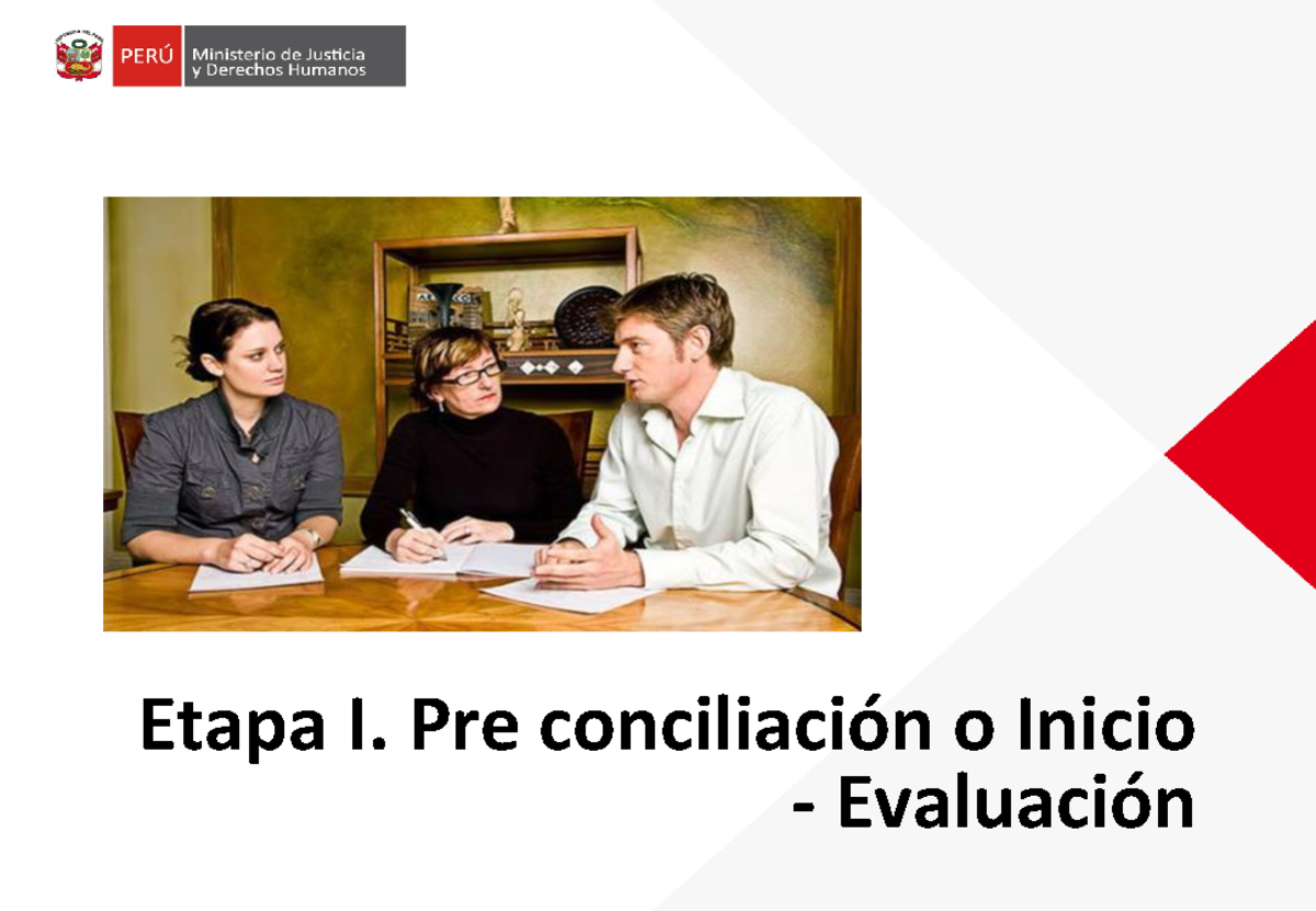 2. Pre conciliacion - etapa de pre - conciliación - Etapa I. Pre ...