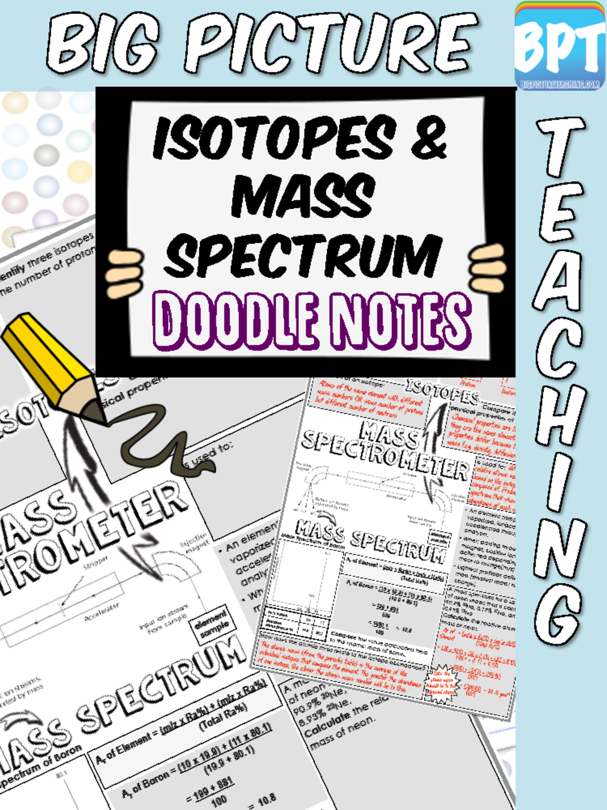 Isotopesand Mass Spectrum Activity Worksheet Doodle Notes-1 - Doodle ...