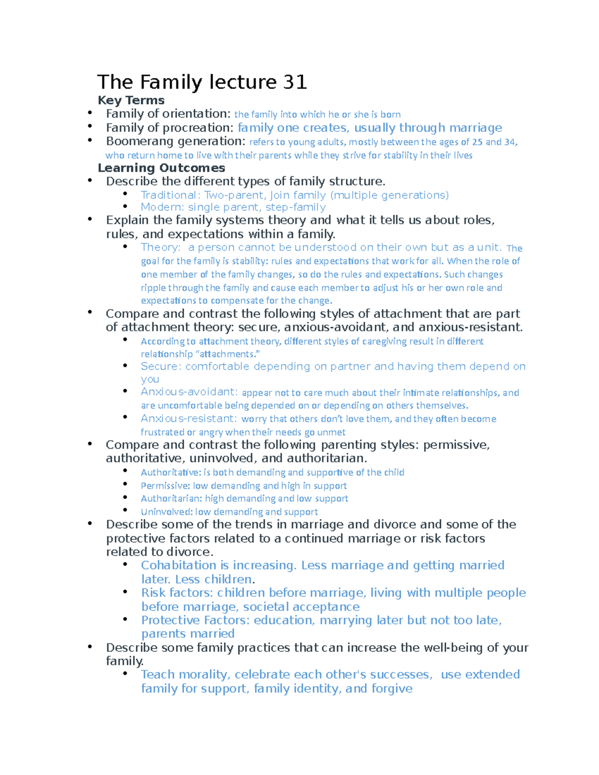 The Family lecture 31 - Dr. Elizabeth Wood Online Course - Psych 111 ...