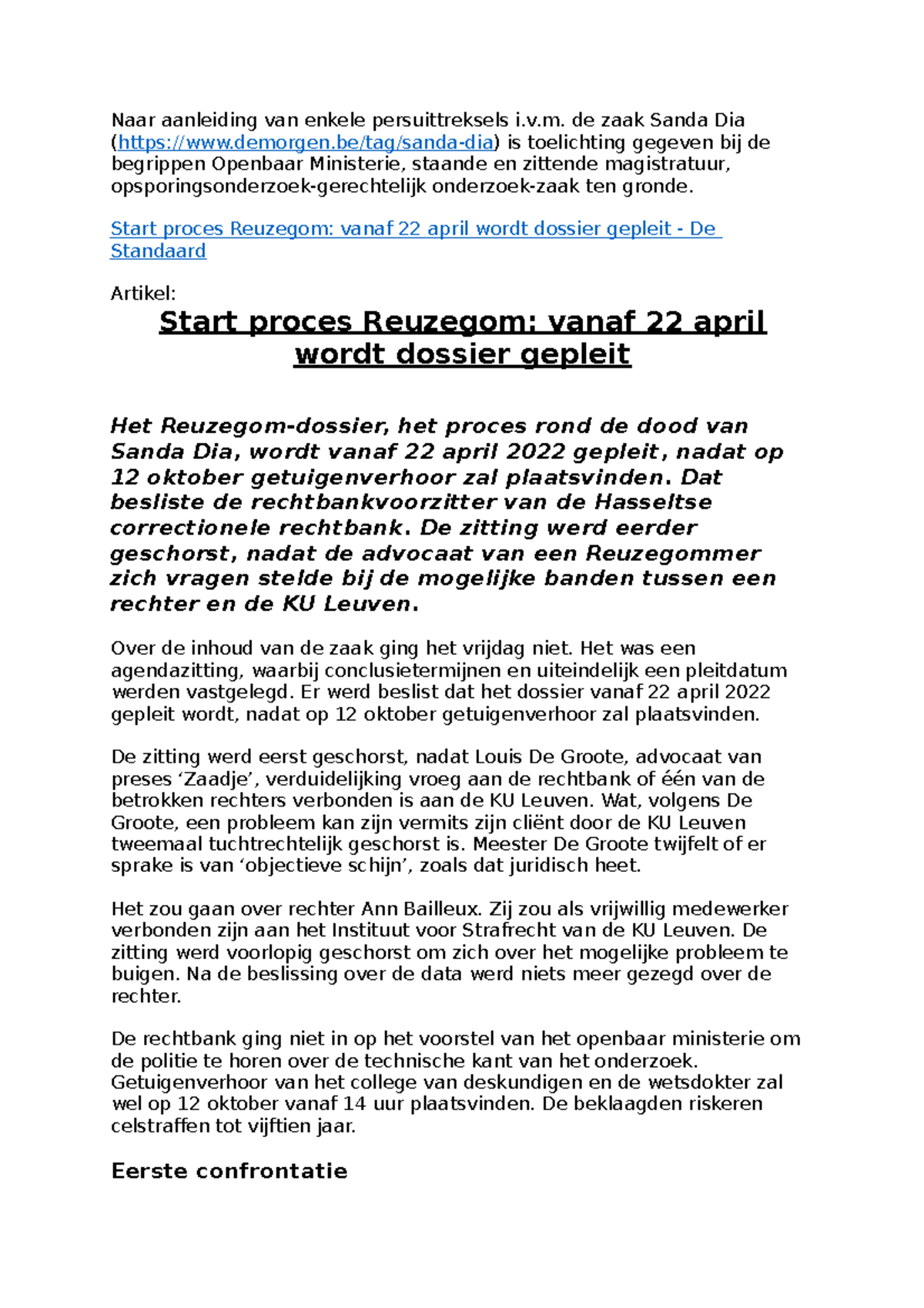 Sanda Dia - Een tekst over Sandia Dia met enkele opmerkingen - Naar ...