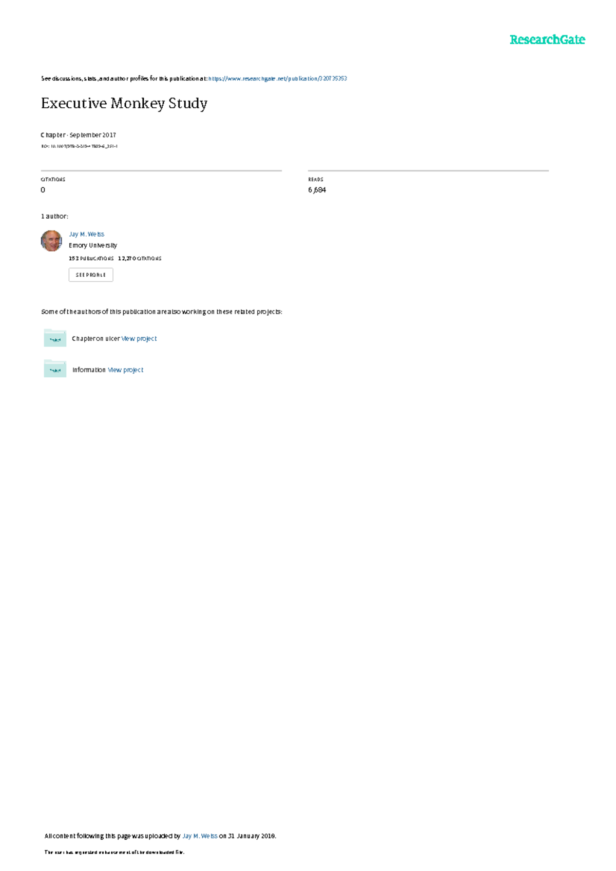 Executive Monkey Study-in The Encyclopediaof Animal Cognitionand ...