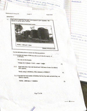 WTS- Calculus - For revision - WTS CALCULUS GRADE : 12 COMPILED BY ...