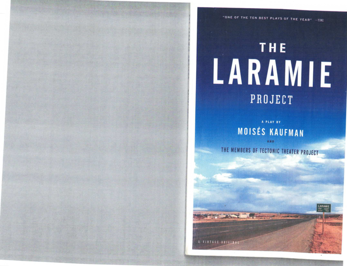 The Laramie Project Act One - THR 101 - Studocu