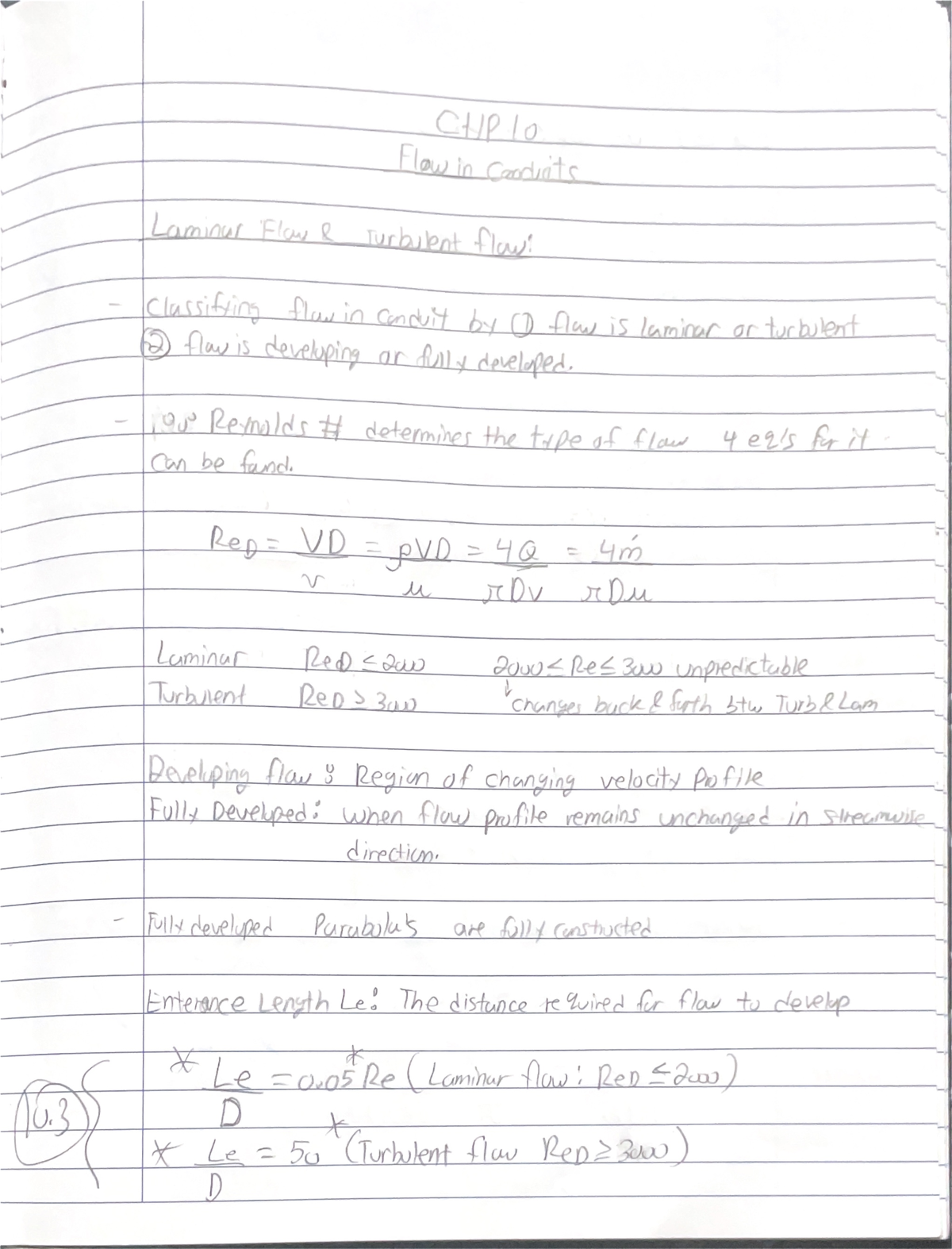 Chp 10 fluid mechanics - handwritten notes - AER 316 - Studocu Chp 10 fluid mechanics - handwritten notes - AER 316 - Studocu