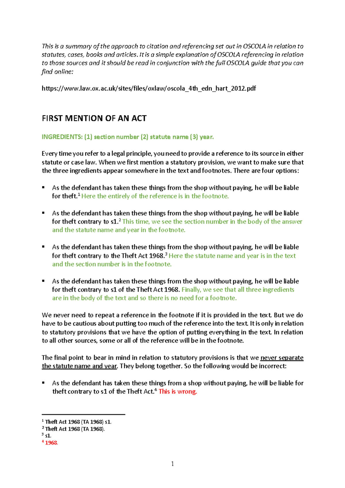 Simple Guide to Referencing - This is a summary of the approach to ...