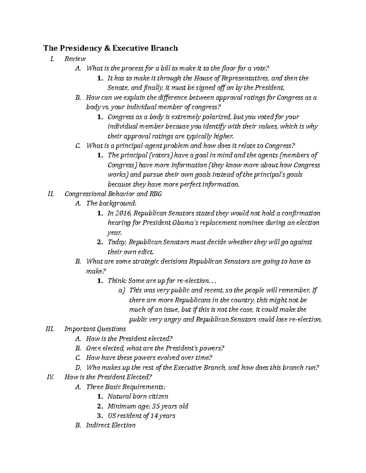 9 22 The Presidency Executive Branch - The Presidency & Executive ...