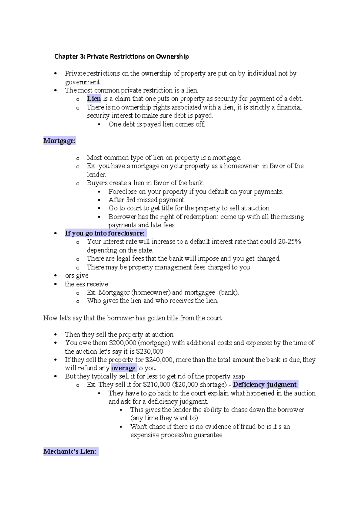 Chapter 3 - Professor's Black lecture notes for Exam 1. - Chapter 3 ...