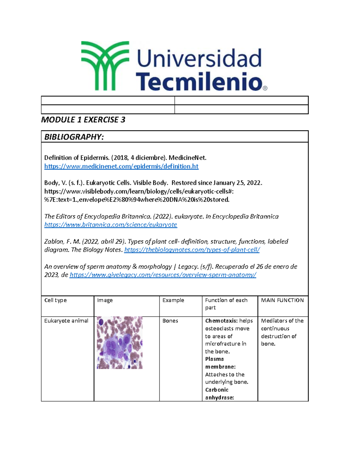 EJ 3 LIFE Science - bb :V - MODULE 1 EXERCISE 3 BIBLIOGRAPHY ...
