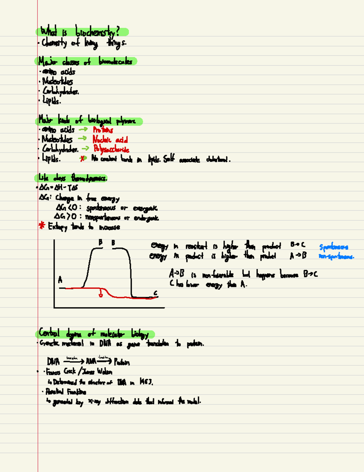 lecture notes topic1~5 - What is ####### biochemistry ? Chemistry of ...