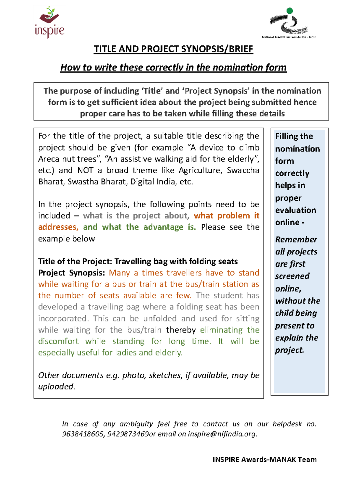 Title Project Synopsis Eng - TITLE AND PROJECT SYNOPSIS/BRIEF How to ...