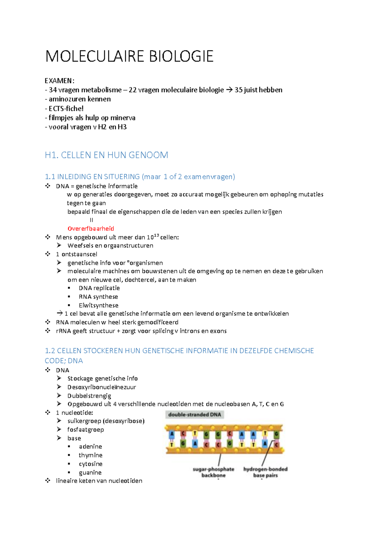 Moleculaire- Biologie met tekeningen - Warning: TT: undefined function: 32 Warning: TT ...