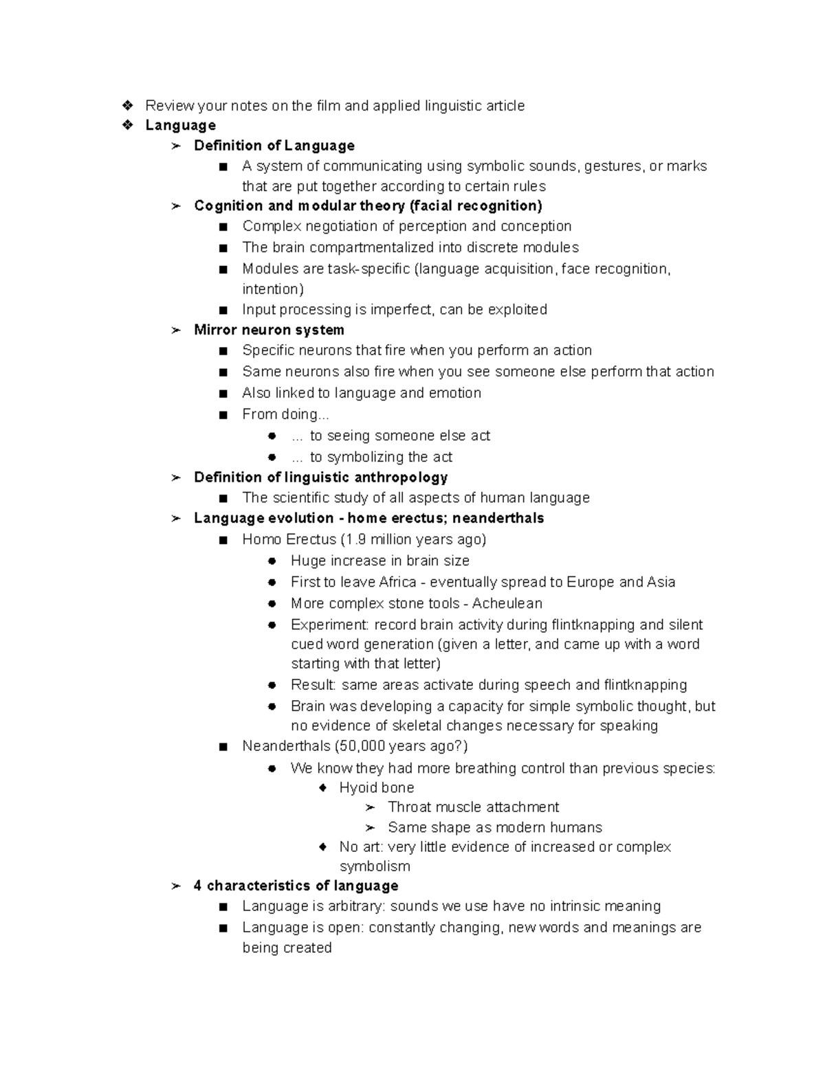 Exam #3 Study Guide - Review your notes on the film and applied ...