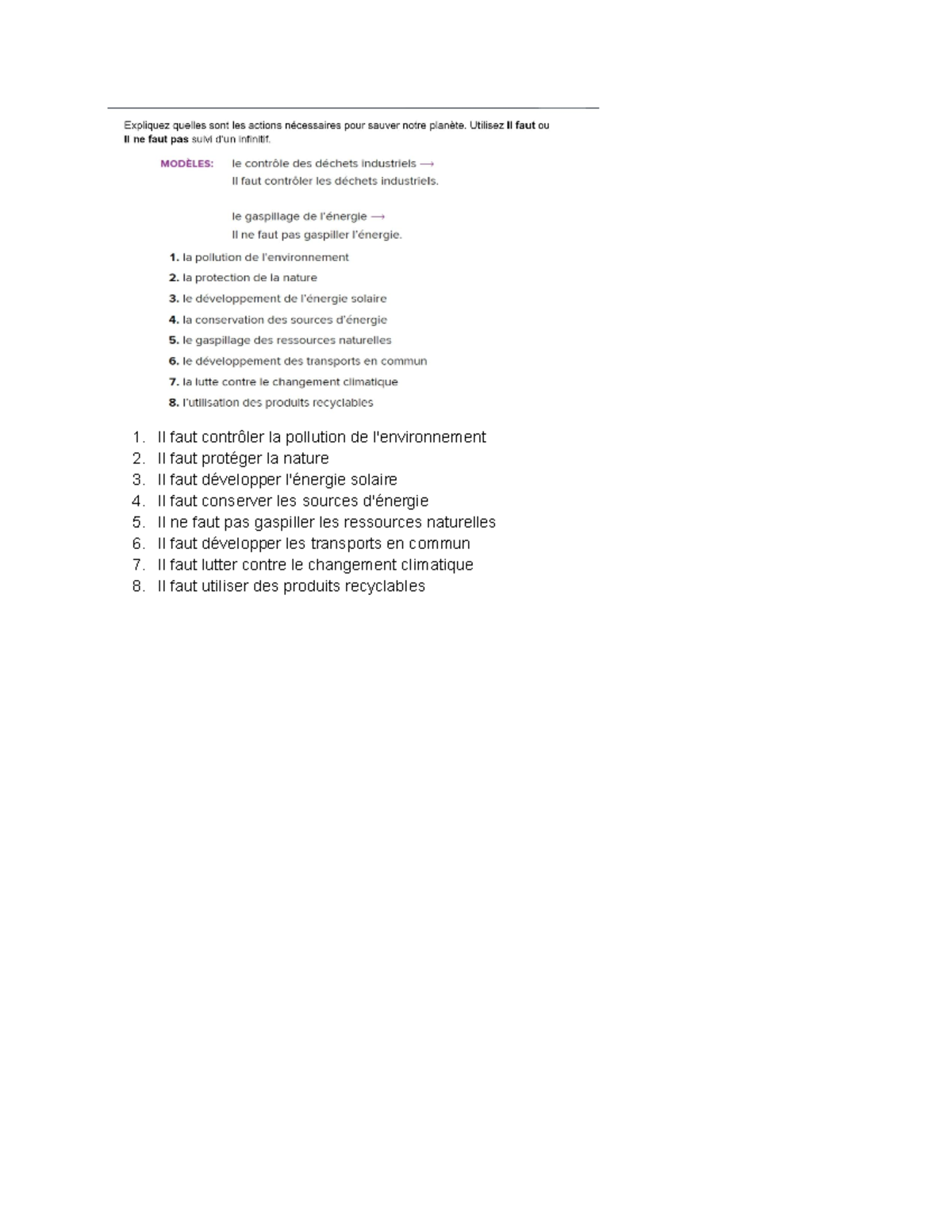 Devoir 26 abr - Dfggh - Francais V - Il faut contrôler la pollution de ...