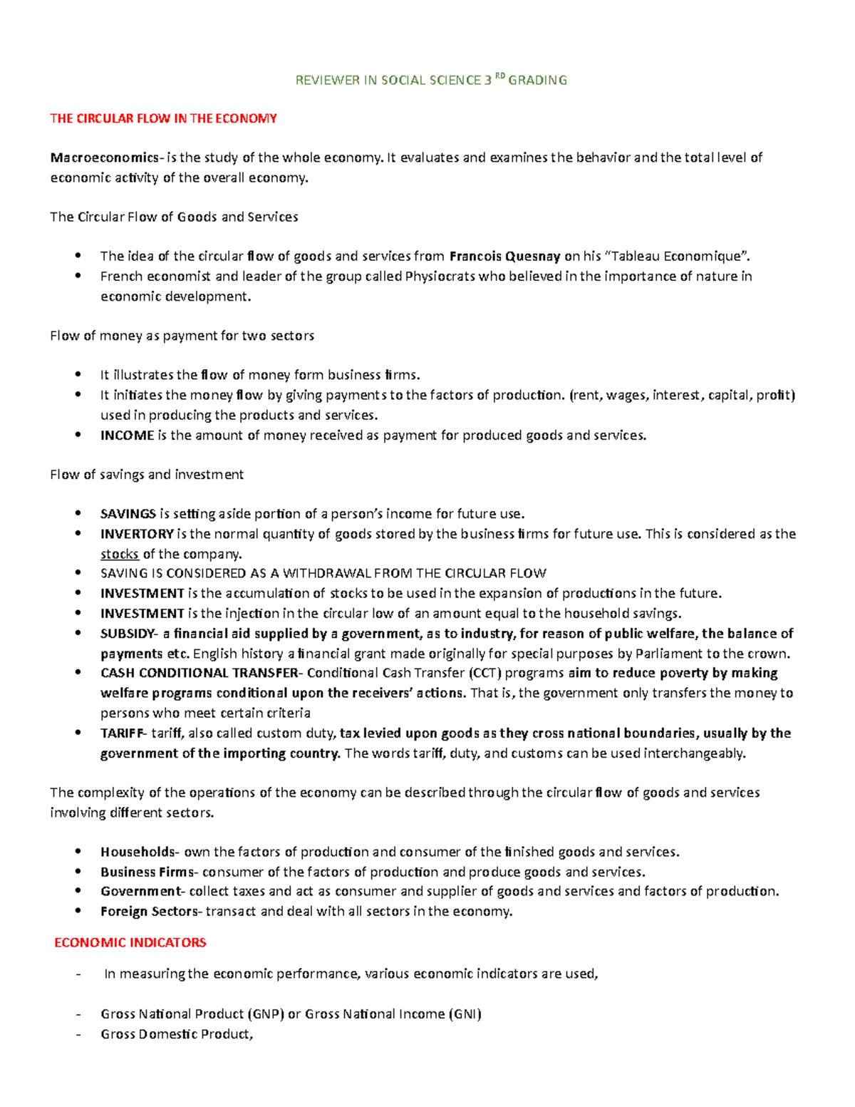 Reviewer IN Social Science 3RD Grading - REVIEWER IN SOCIAL SCIENCE 3RD ...