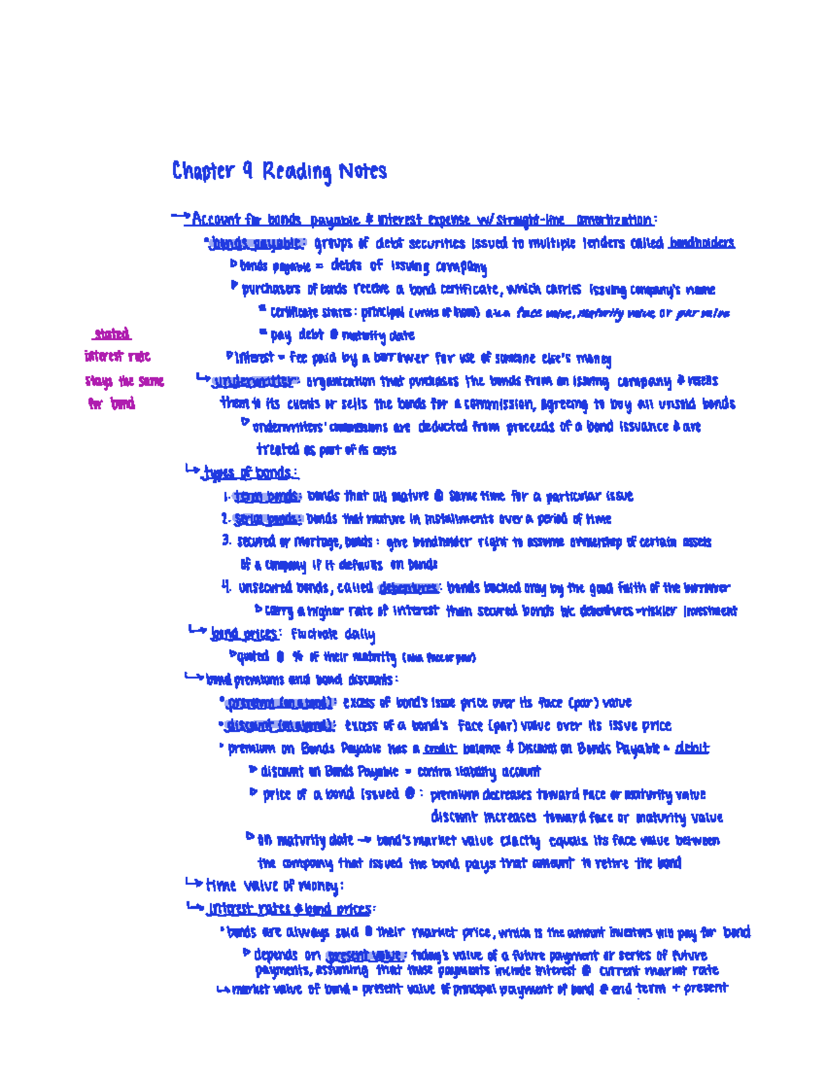 Chapter 9 Long-Term Liabilities - BUS 214 - Studocu