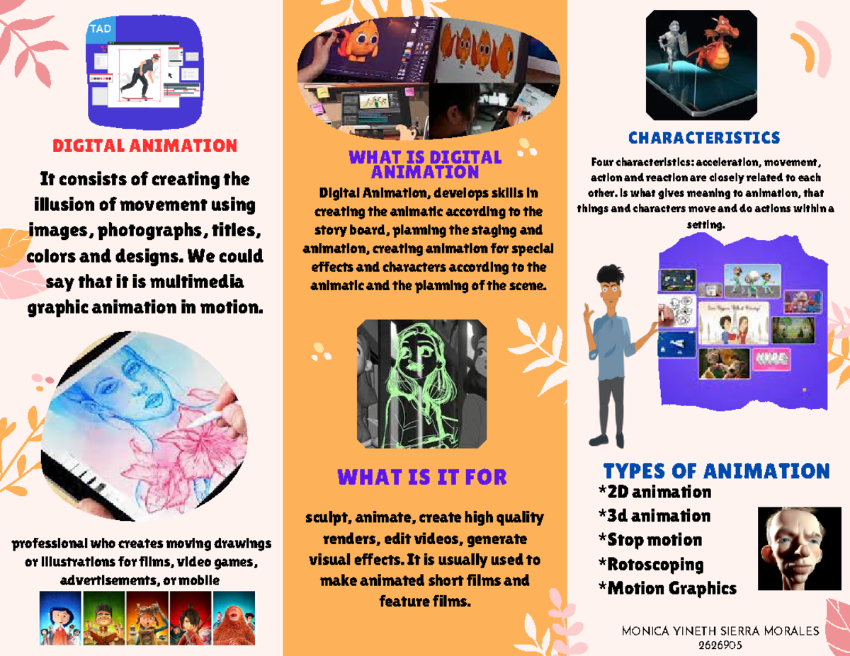 Folleto Animacion Digital - Four characteristics: acceleration ...