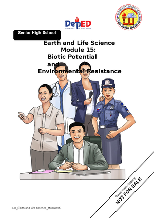 Earth and Life Science Q1 Module 16 - Earth and Life Science Quarter 1 ...