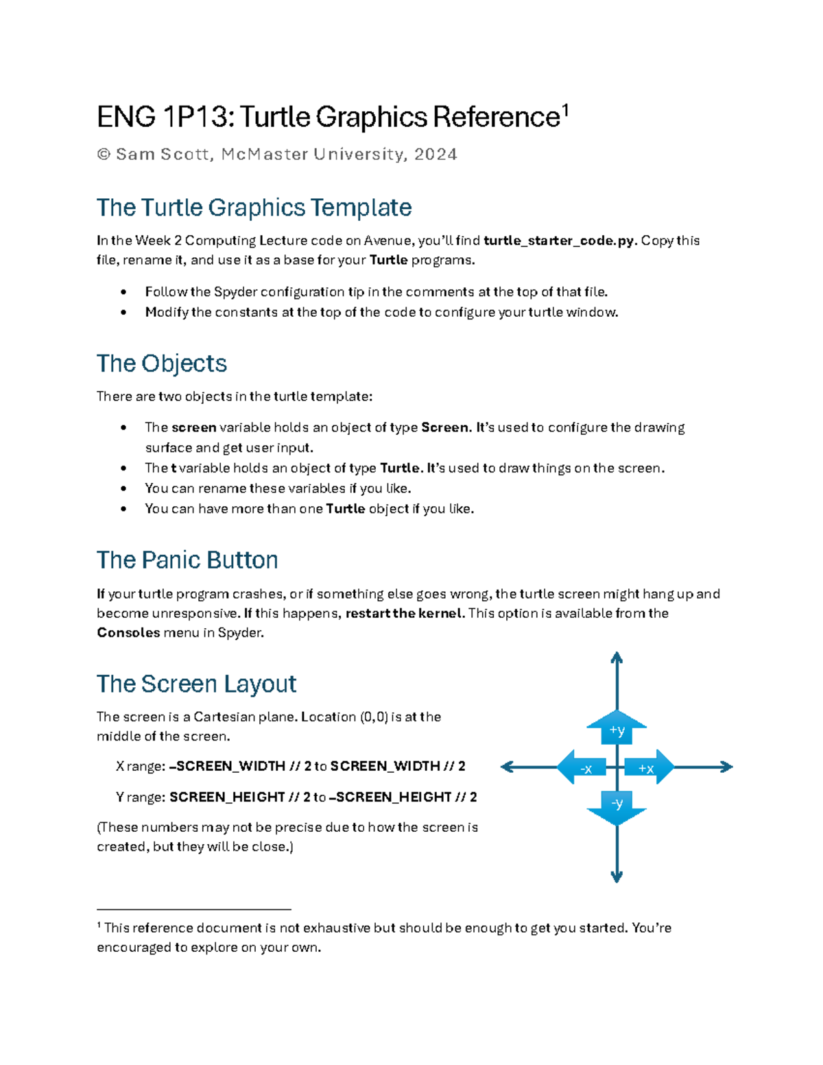 Computing 2 Turtle Reference - ENG 1P13: Turtle Graphics Reference 1 ...