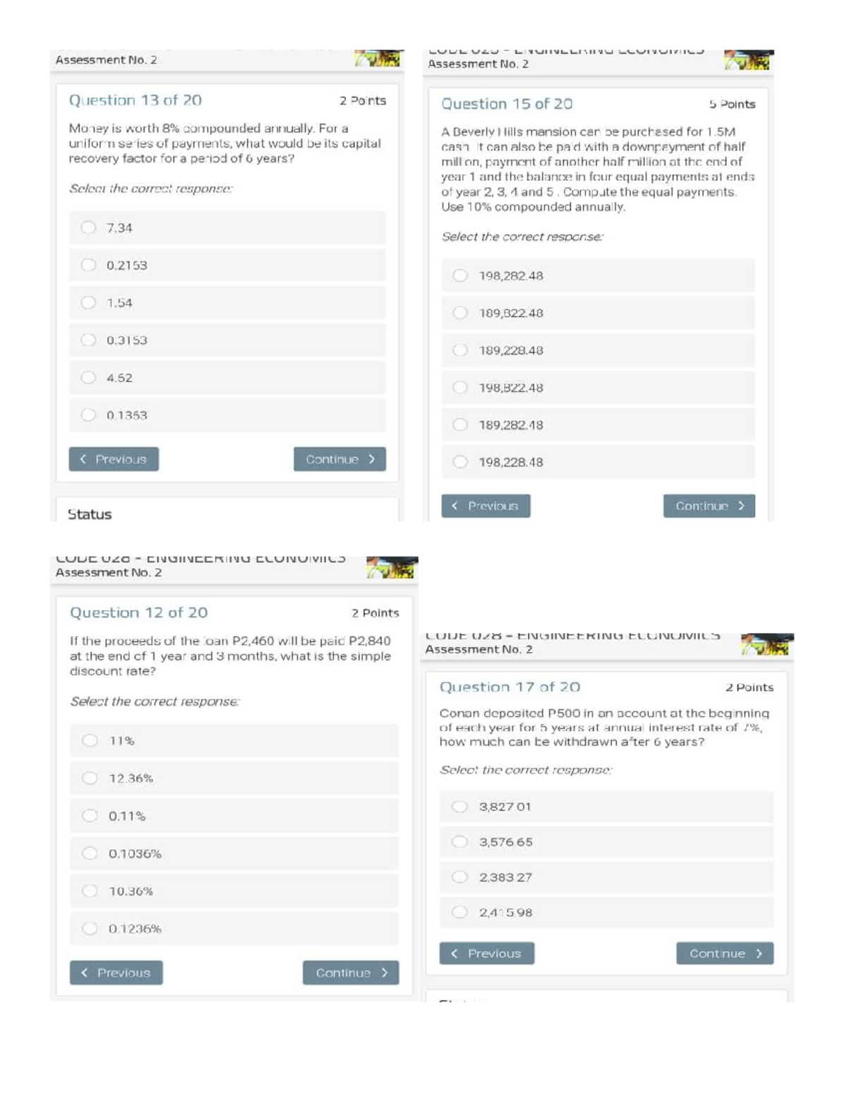 Module 2 Computation - Bachelor of Science in Civil Engineering - Studocu