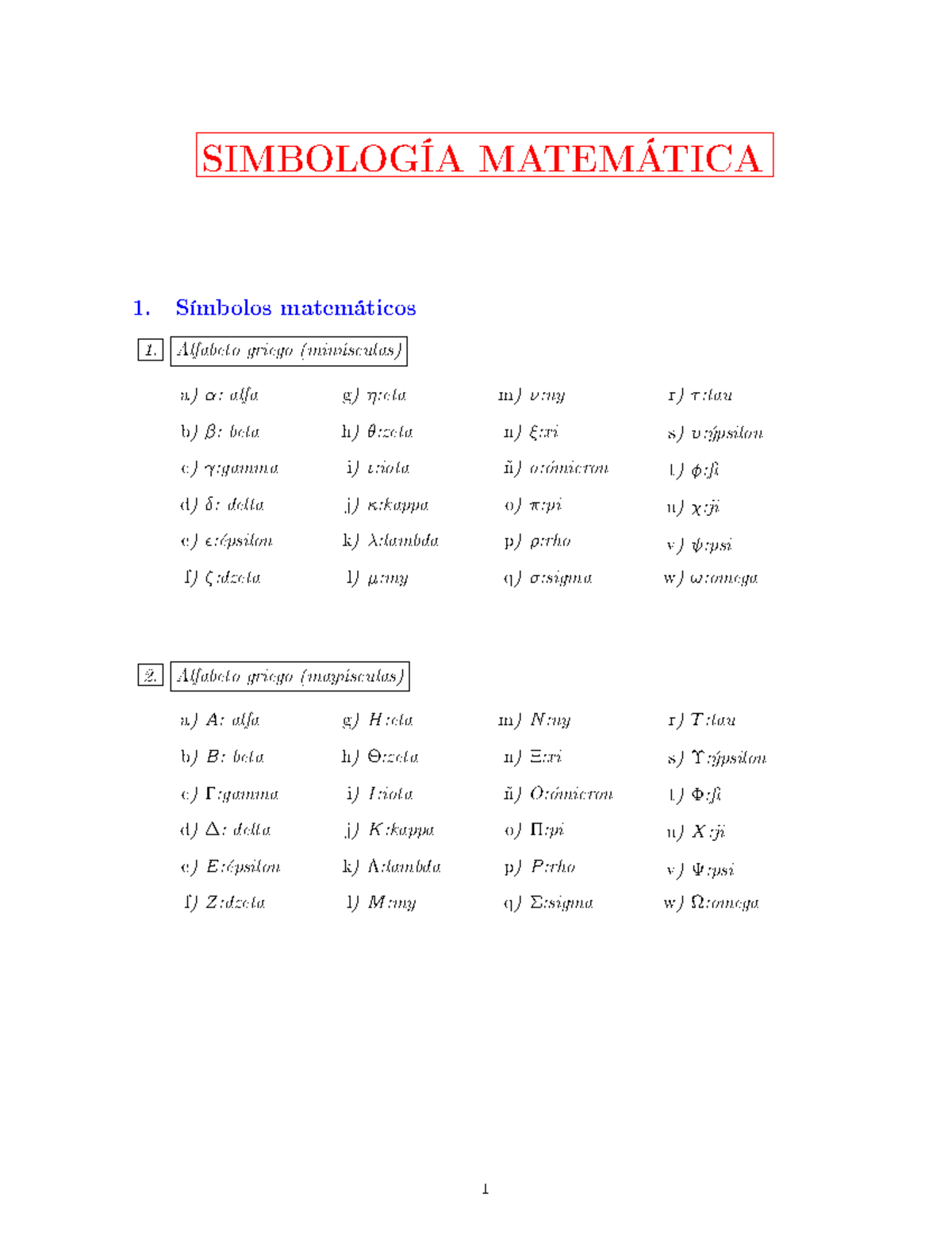 Simbologia- Matematica - SIMBOLOGÍA MATEMÁTICA 1. Símb olosmatemáticos ...