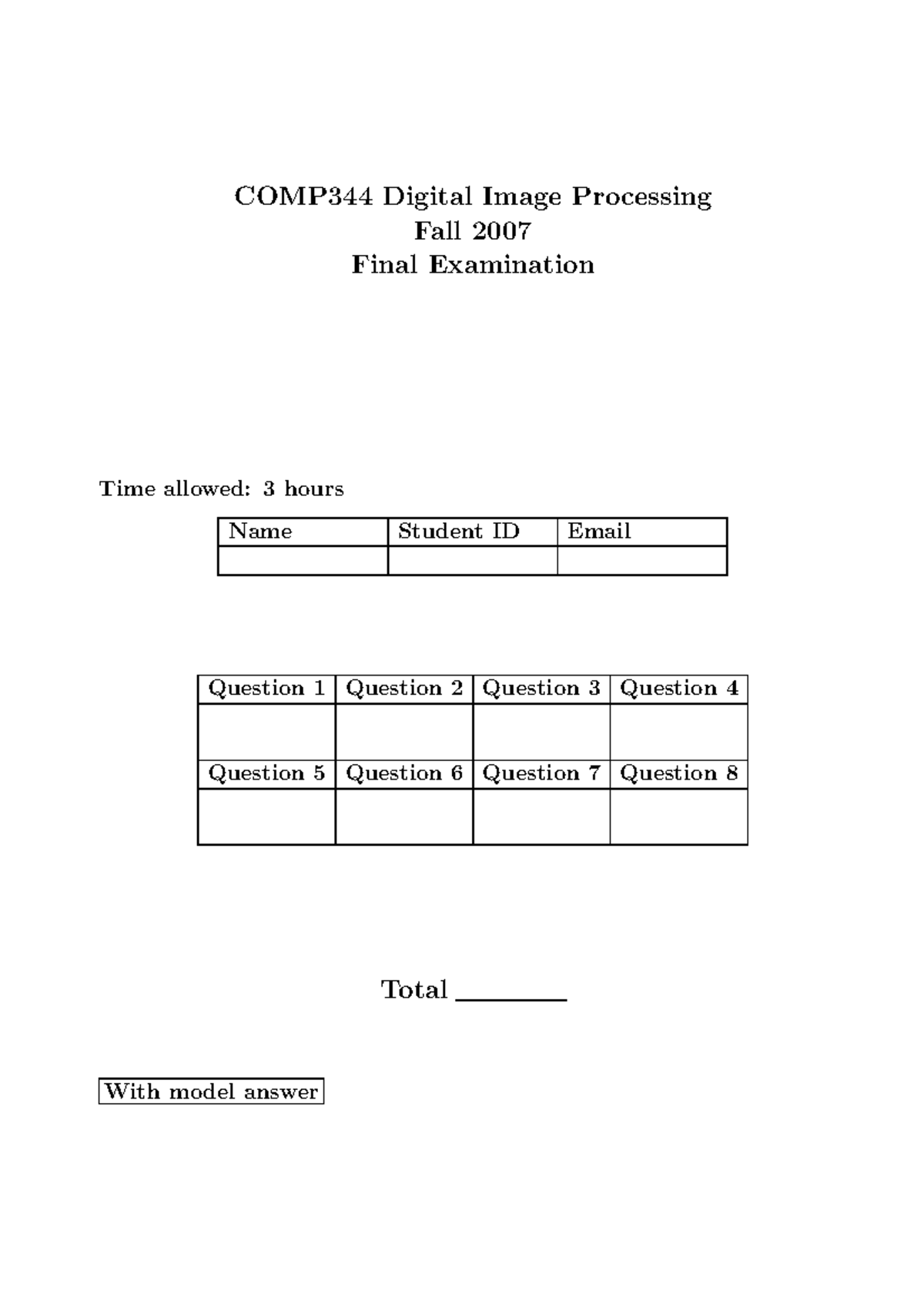 Final - Read it - COMP344 Digital Image Processing Fall 2007 Final ...