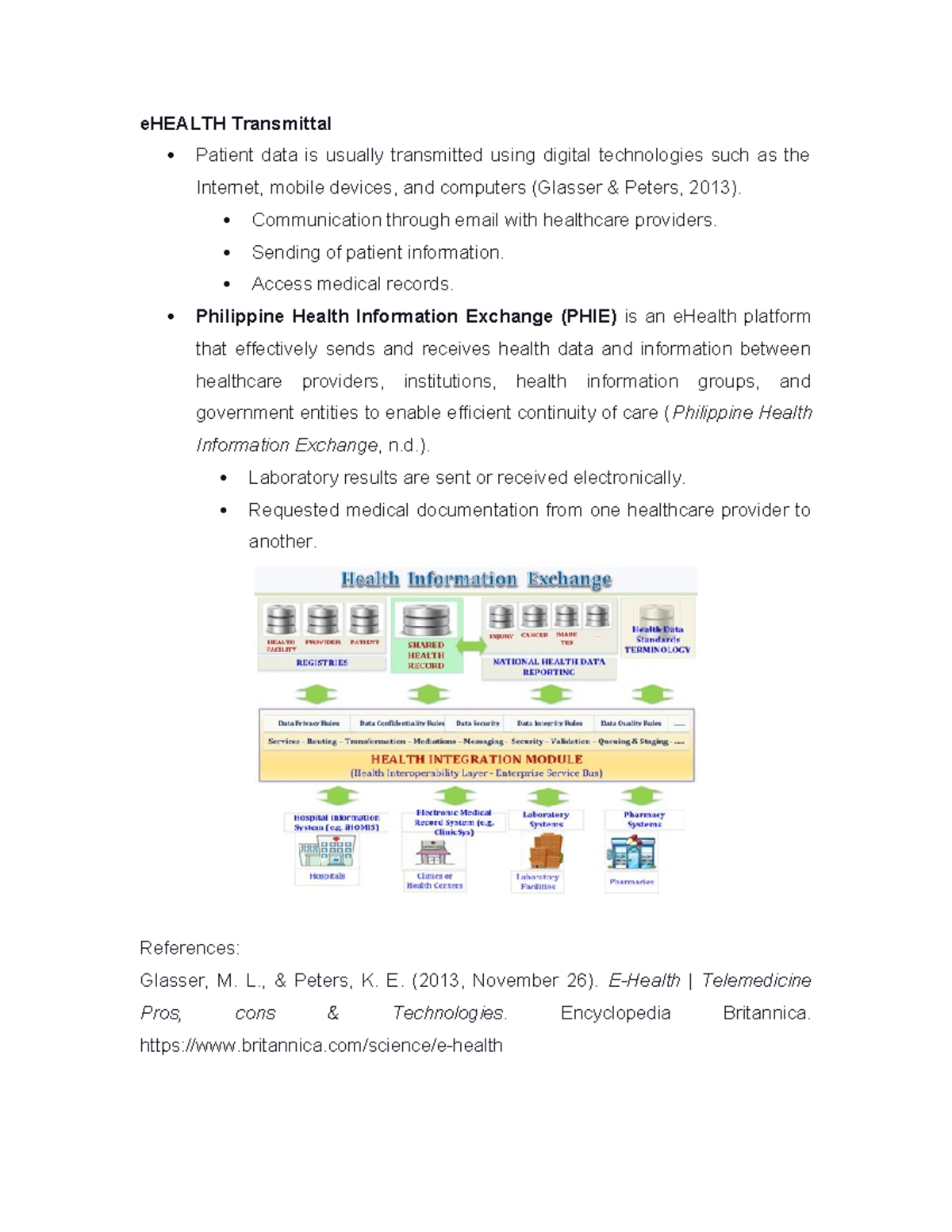 E Health Transmittal - msks - eHEALTH Transmittal Patient data is usually transmitted using ...