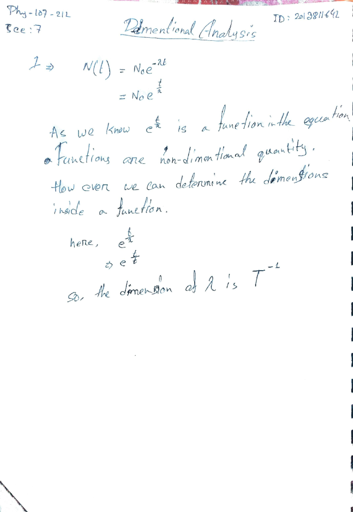 Phy107 assignment 1 - Assigned by ZBM - Fundamental Of Physics - Studocu
