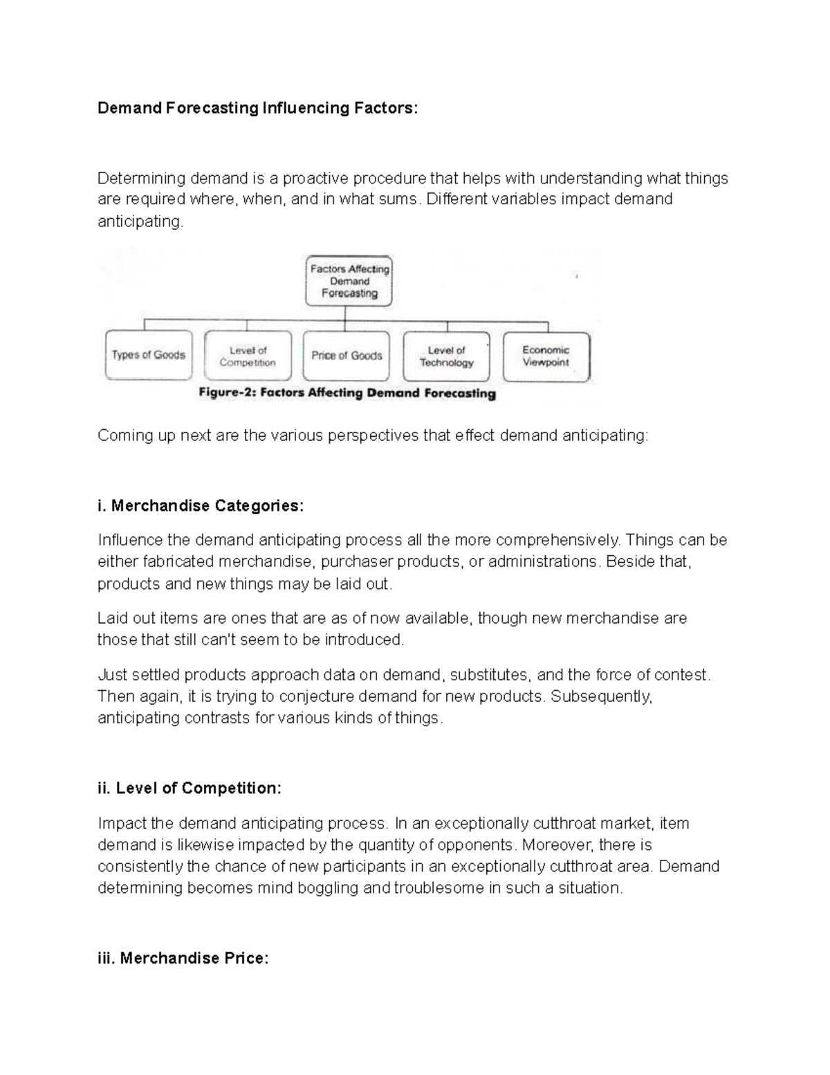 Demand Forecasting Influencing Factors - Demand Forecasting Influencing ...