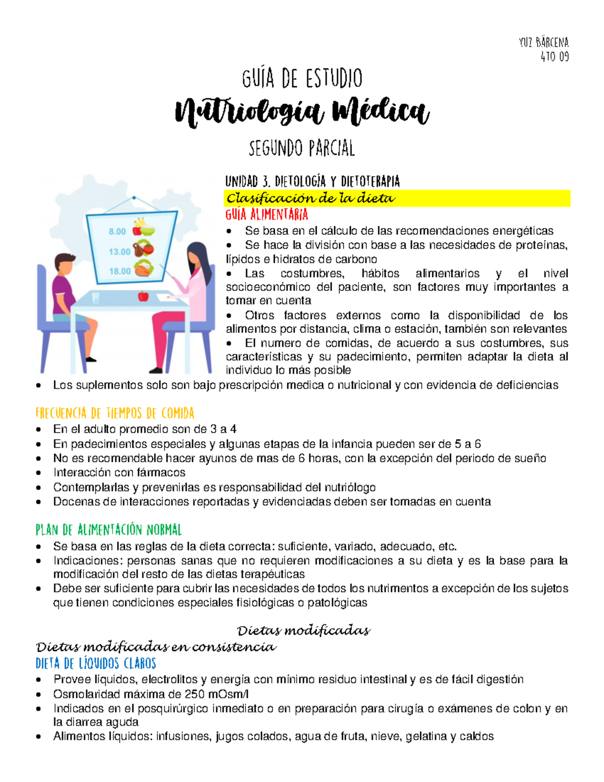 Guía de estudio Nutriología 2do parcial - NutriologÌa MÈdica ...