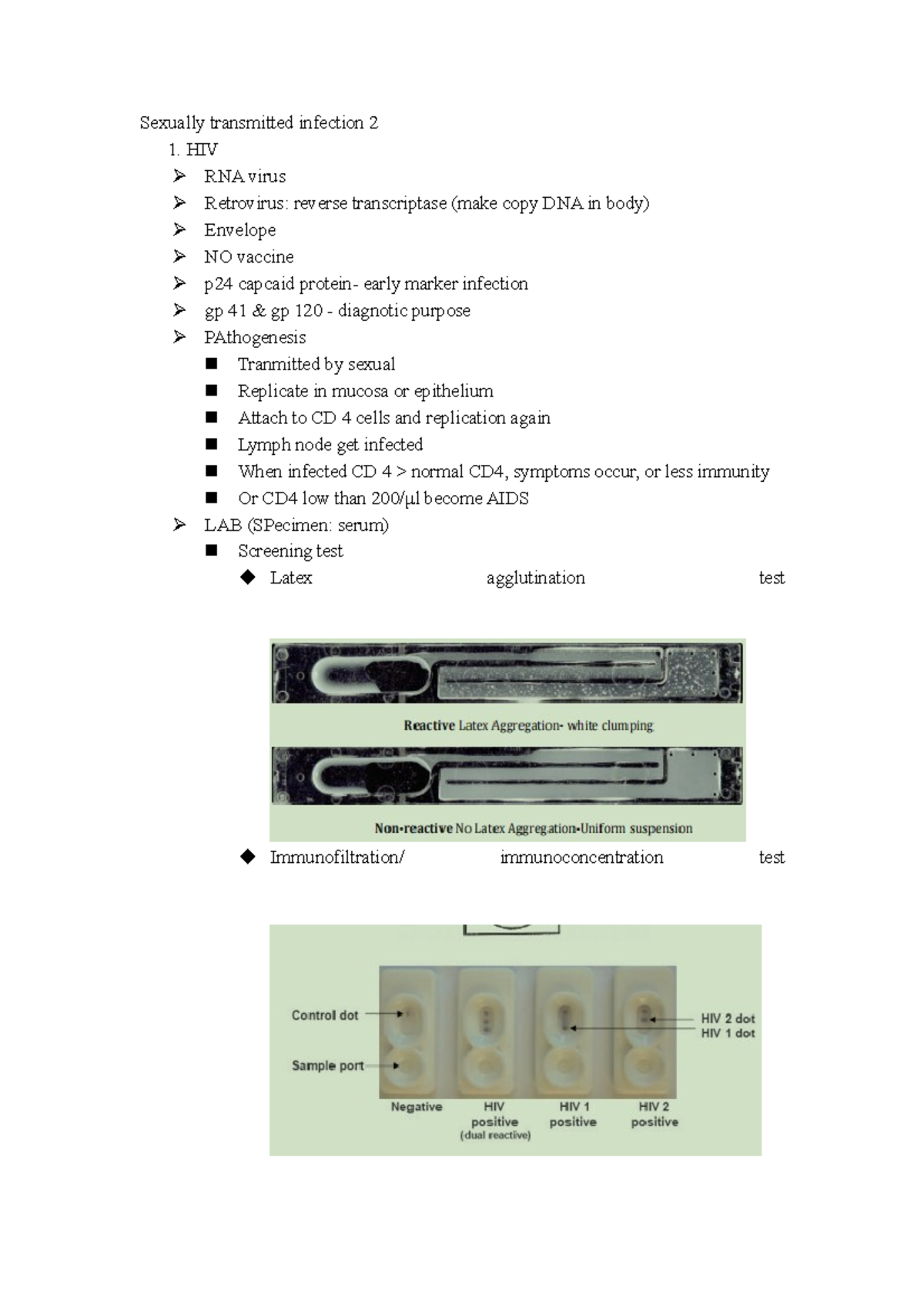 Sexually transmitted infection 2 - HIV RNA virus Retrovirus: reverse ...