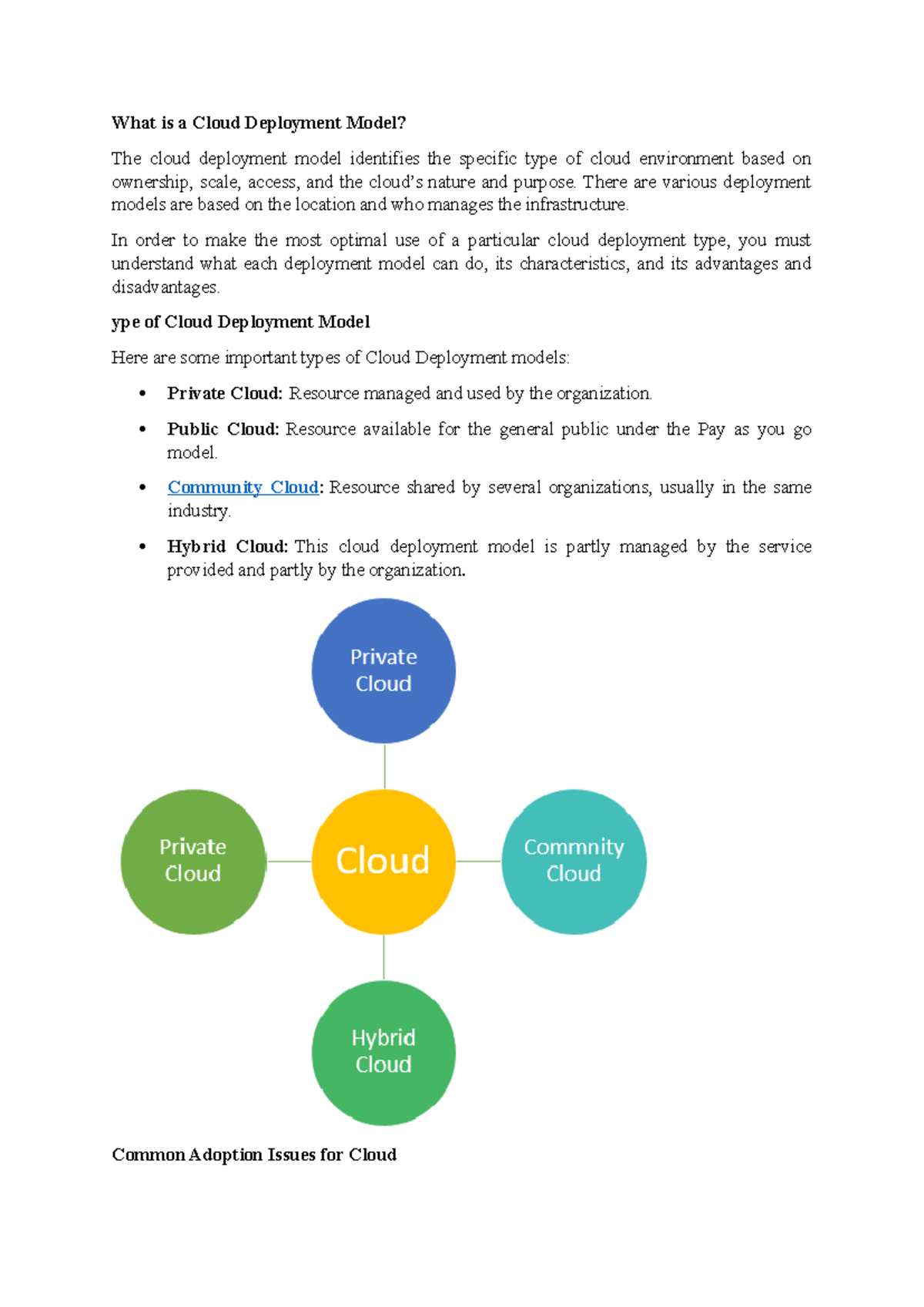 Cloud Deployment Model - What is a Cloud Deployment Model? The cloud ...