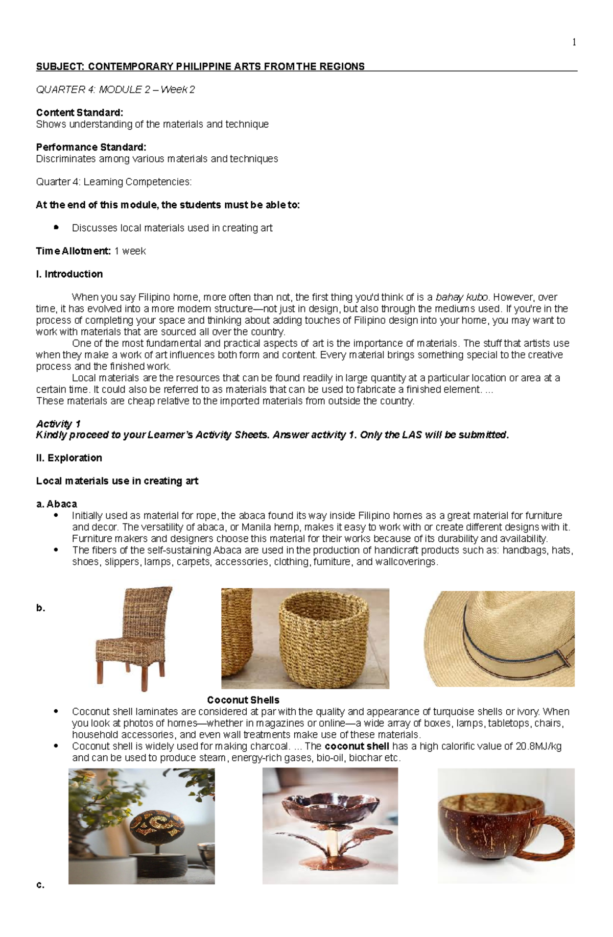 CPAR Module 2 - asfasfa - SUBJECT: CONTEMPORARY PHILIPPINE ARTS FROM ...