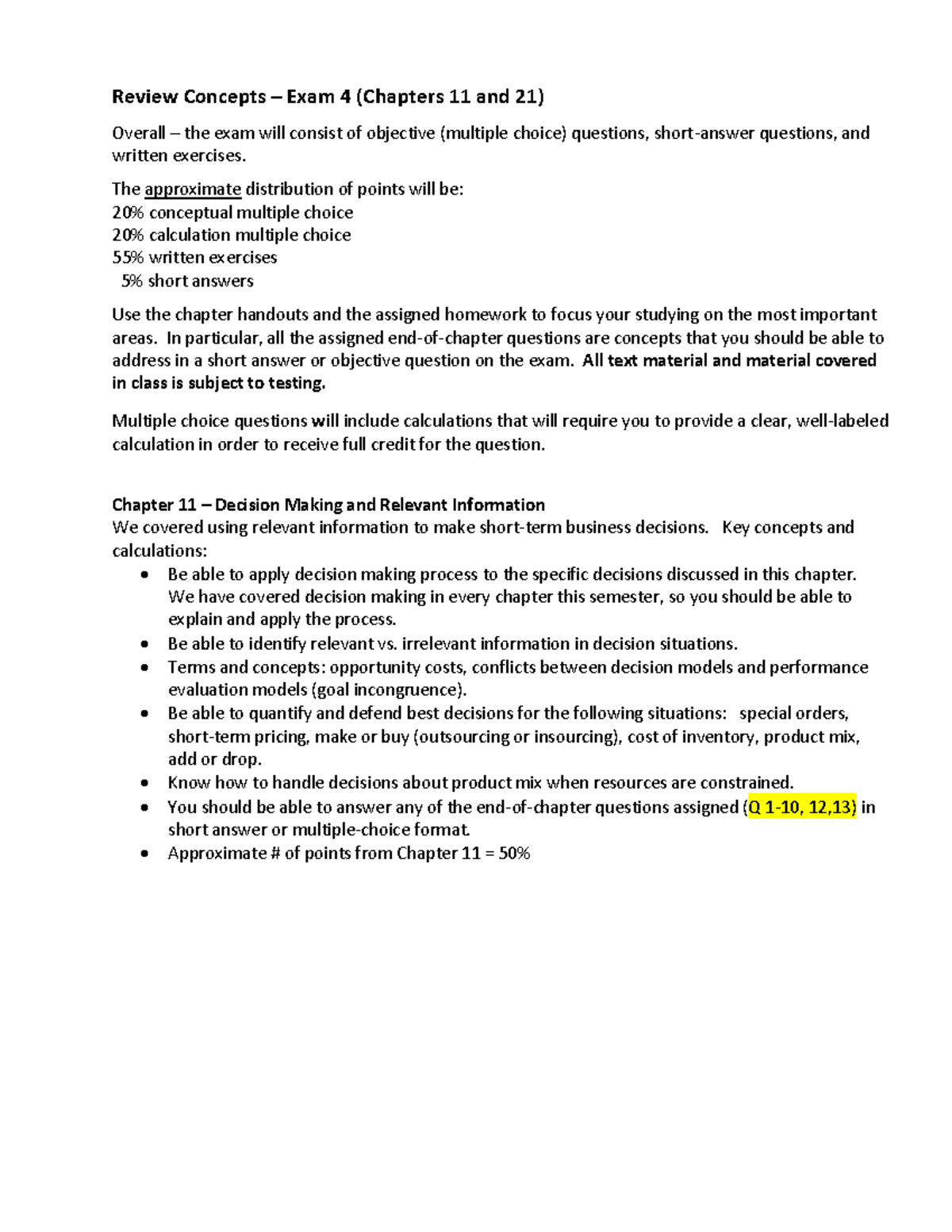 Review Concepts Exam 4 Warning Tt Undefined Function 32 Warning Tt Undefined Function