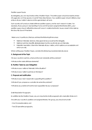 Position Paper China UNHRC - Country: The People’s Republic of China ...