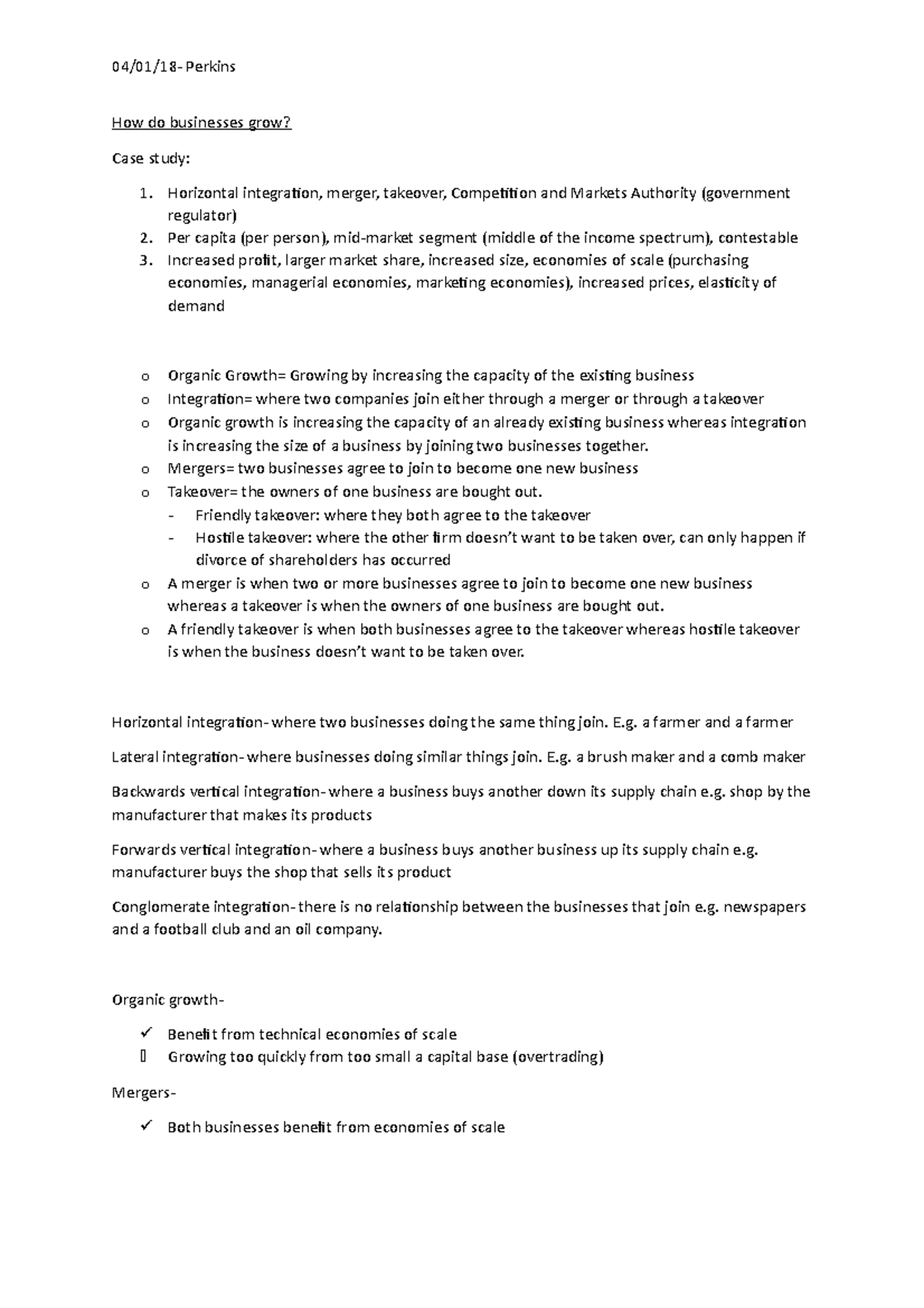 How do businesses grow - Business - 04/01/18- Perkins How do businesses ...