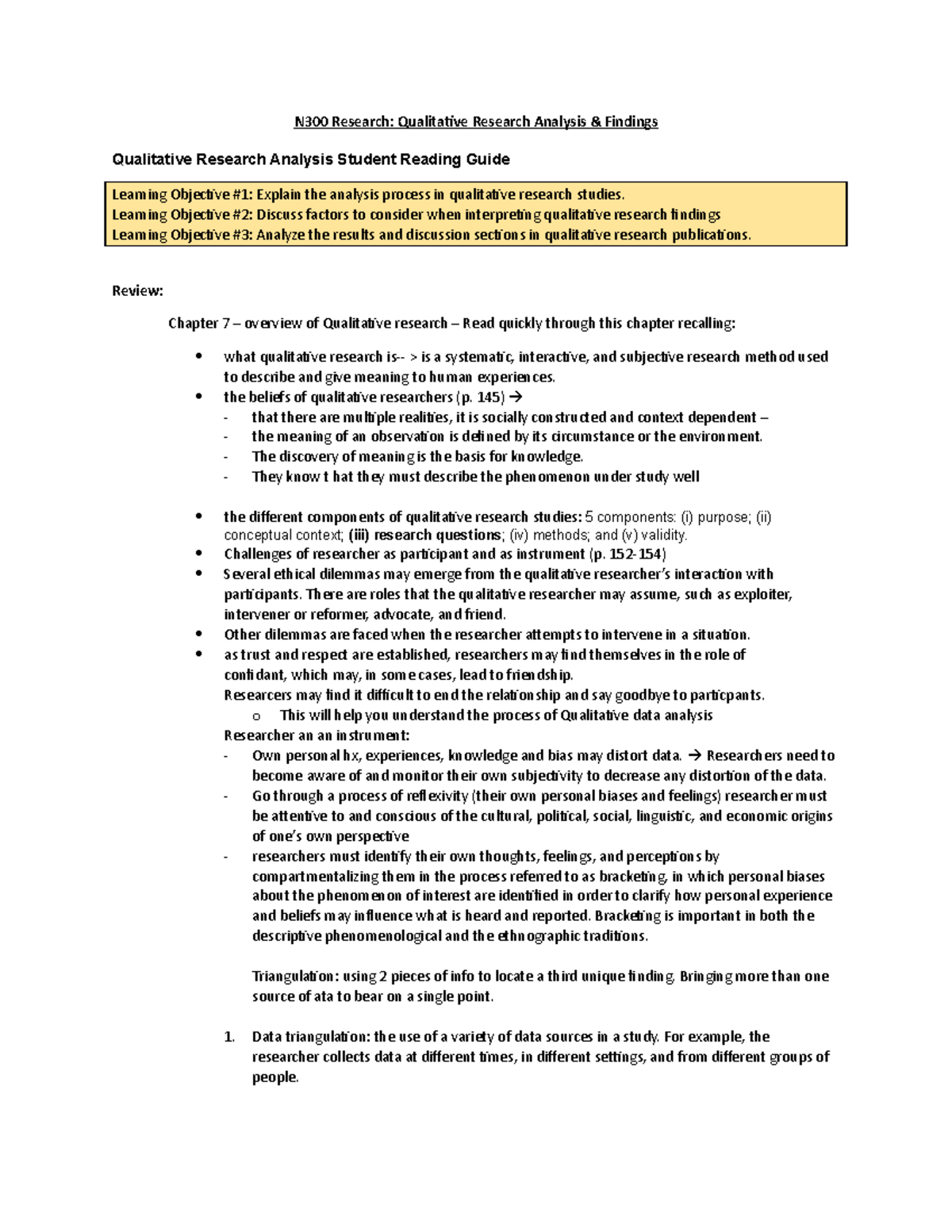 N300 MOD 6 Rigour in Research - N300 Research: Qualitative Research ...