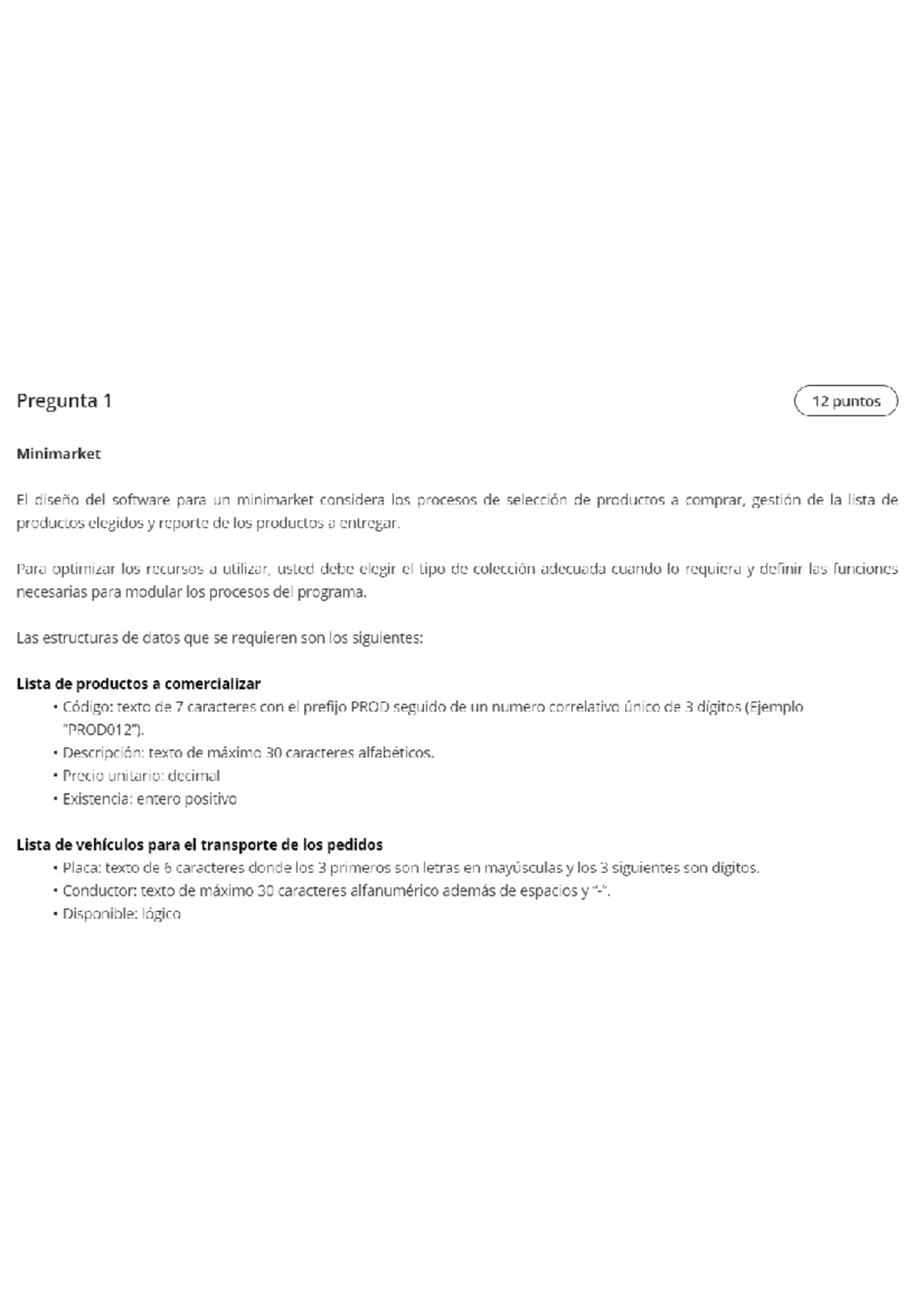 PC2 1 - Primera parte de la pregunta práctica de la PC2 del curso ...