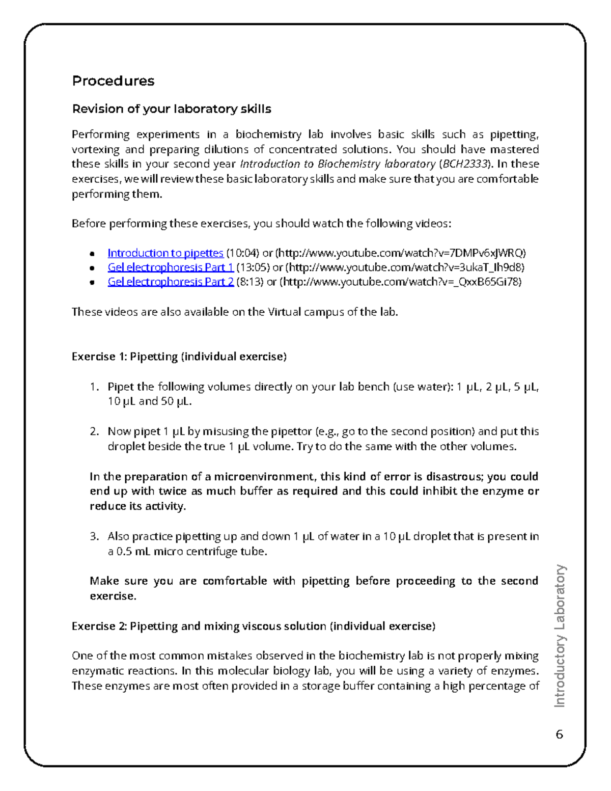 Intro lab Procedures - Studocu