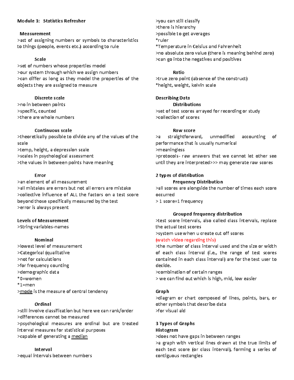 Statistics Refresher - stats - Module 3: Statistics Refresher ...