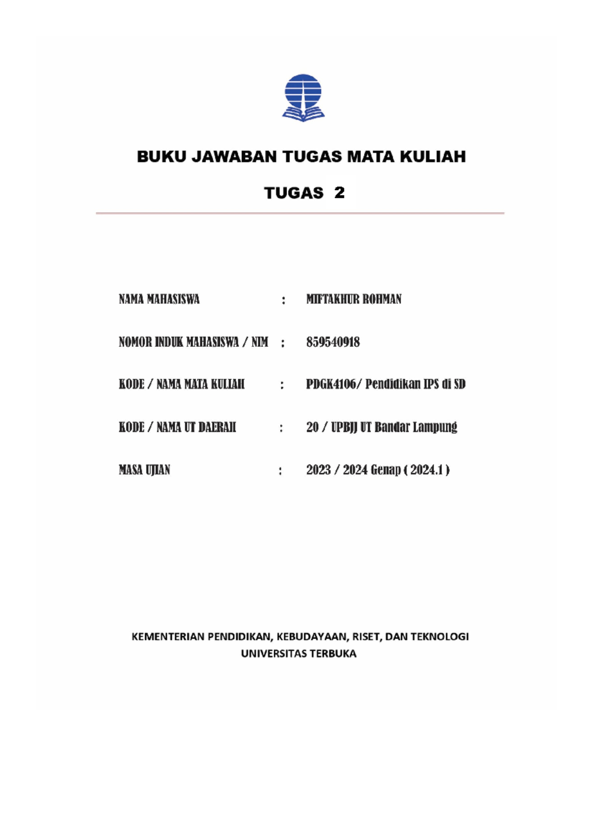 Tugas Mata Kuliah 2 Pendidikan IPS di SD - JAWABAN Berikut beberapa contoh masalah/isu yang ...